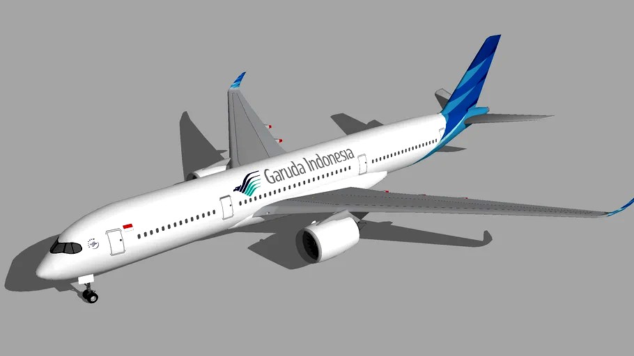 Garuda Indonesia Airbus A350-900XWB 1 3d model