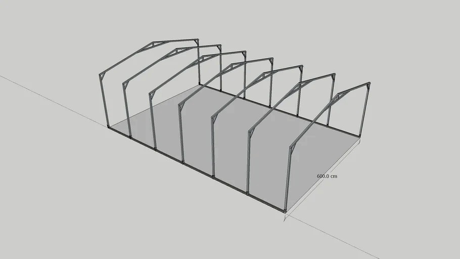 โกดัง A-FRAME 3d model