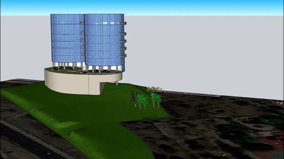 EDIFICIOS CILINDRICOS 3d model