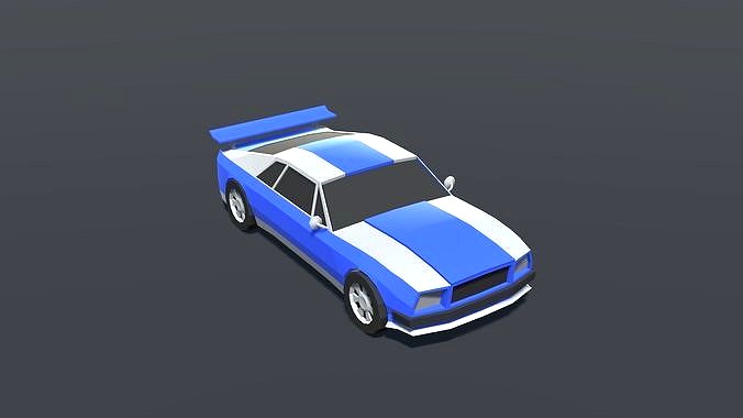Muscle Car Low Poly 3d model