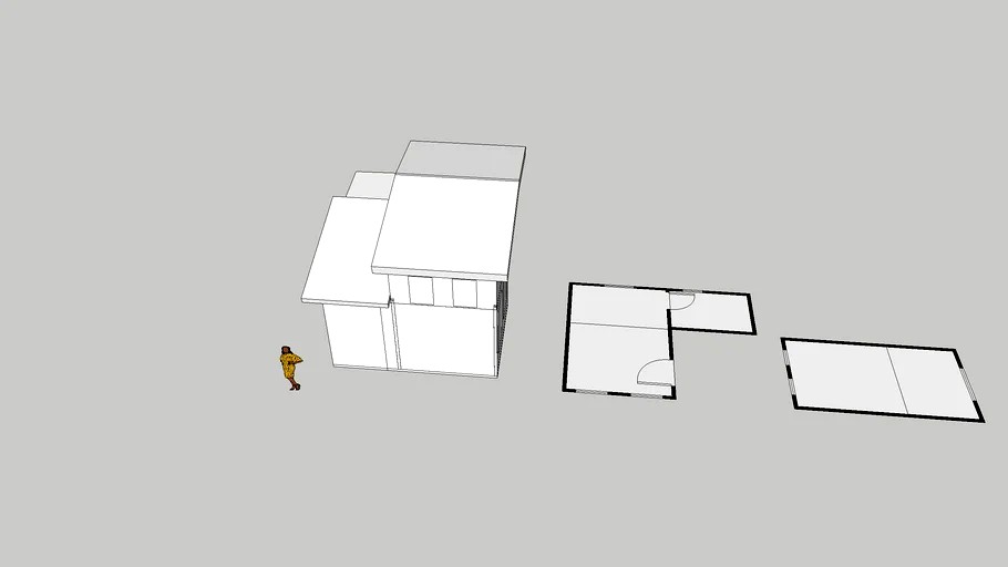 BCS Tiny House Massing and Blueprint POG 3d model