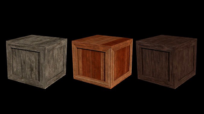 wood box 3d model