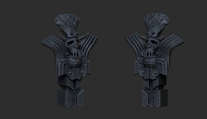 totem scary 3d model