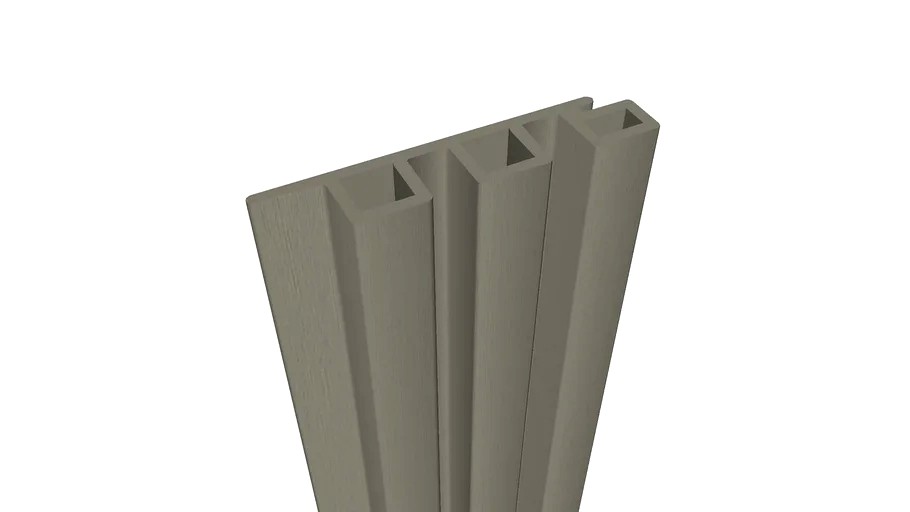 Slatted Cladding Board Silver Birch 3d model