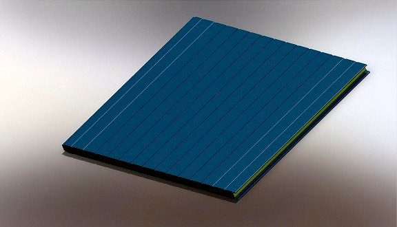 Sandwich panel 3D Model