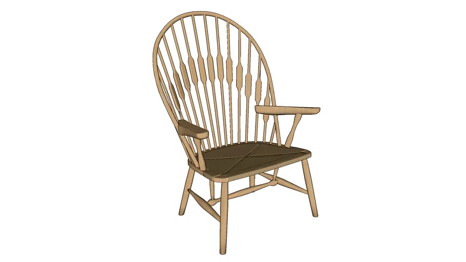 Poltrona Angelina - Hans J. Wegner - IMD Comércio 3d model