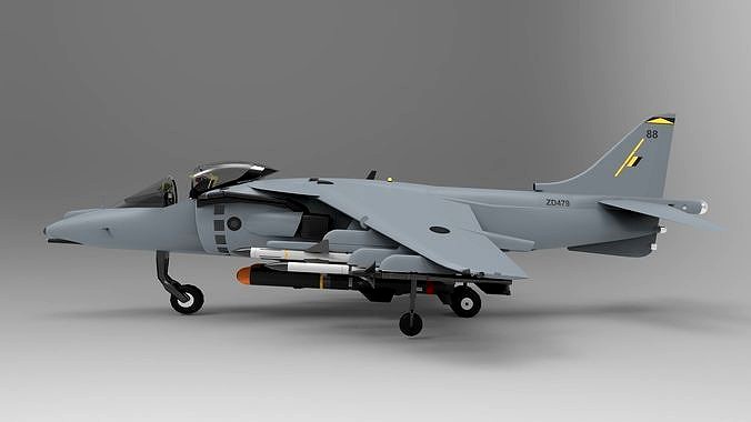 Harrier Jump Jet 3d model