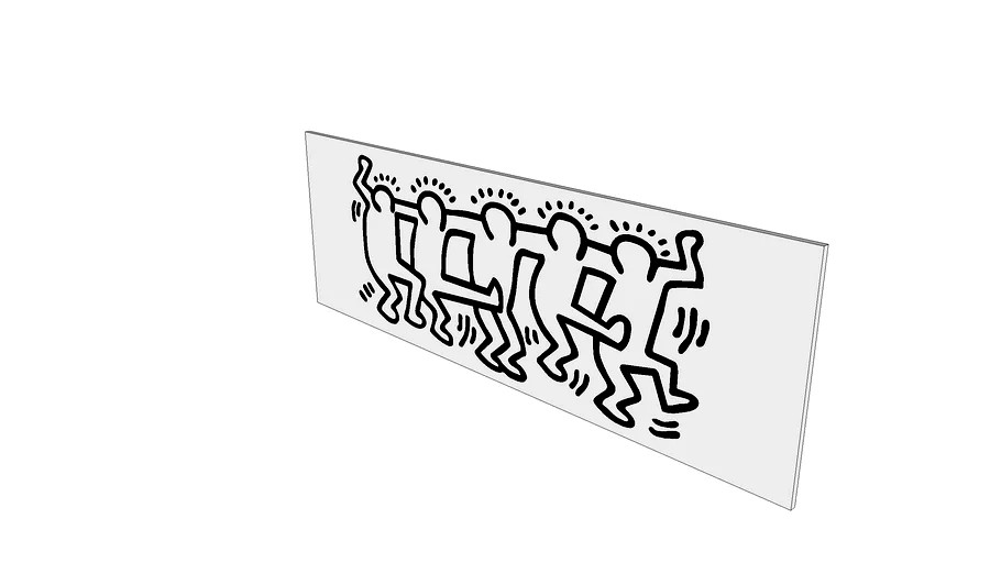 FAIENCE KEITH HARING 3d model
