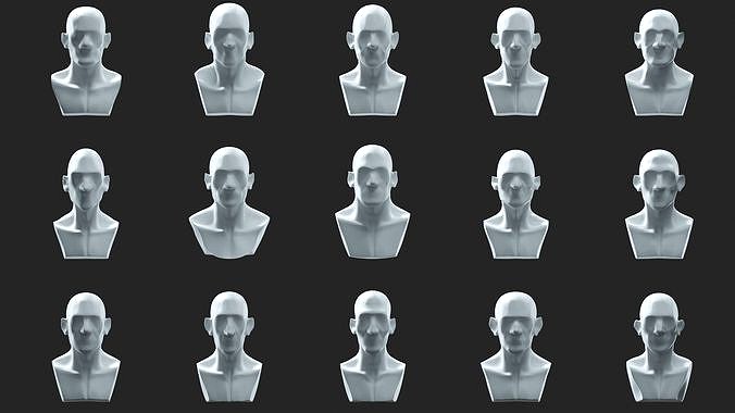 Stylized Head Ecorche 3d model