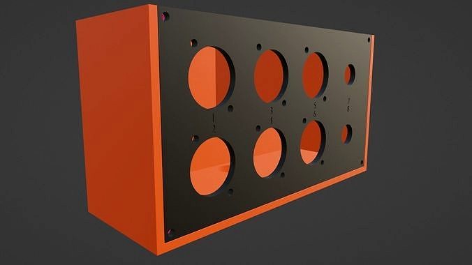 8 Input Audio Snake Box | 3D model