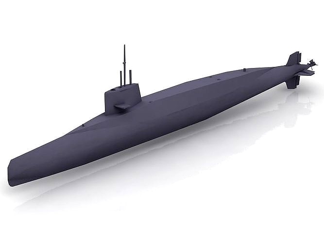 3D model French Sub Le Redoutable