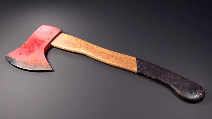 Realistic used Axe PBR 3D model