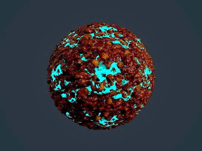 Hazardous Toxic Radioactive Seamless PBR Texture 4 3d model