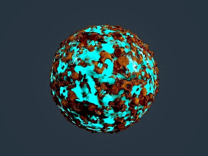 Hazardous Toxic Radioactive Seamless PBR Texture 4 3d model
