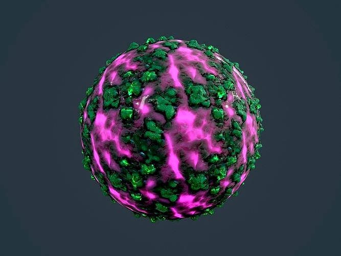 Hazardous Toxic Radioactive Seamless PBR Texture 4 3d model