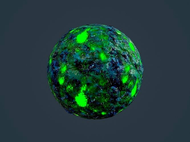 Hazardous Toxic Radioactive Seamless PBR Texture 2 3d model