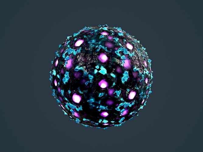 Hazardous Toxic Radioactive Seamless PBR Texture 2 3d model