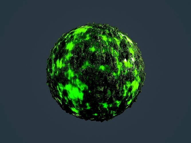 Hazardous Toxic Radioactive Seamless PBR Texture 2 3d model