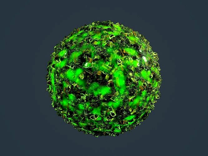 Hazardous Toxic Radioactive Seamless PBR Texture 2 3d model