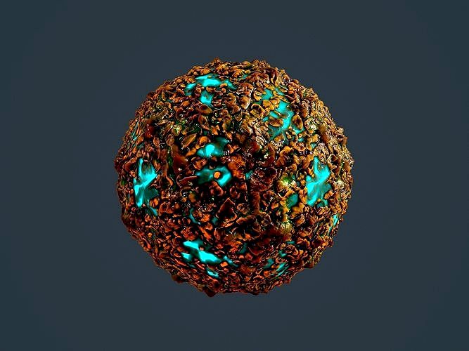 Hazardous Toxic Radioactive Seamless PBR Texture 1 3d model