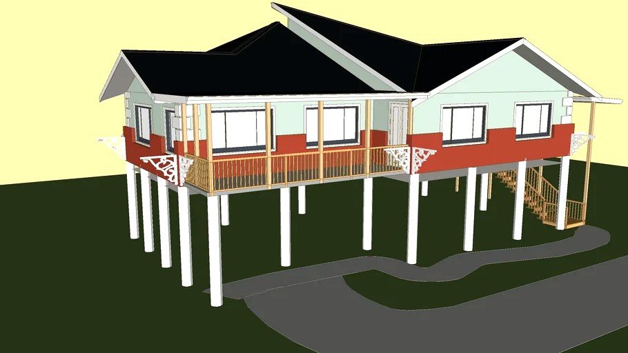 MODERN TOROGAN HOUSE 3d model