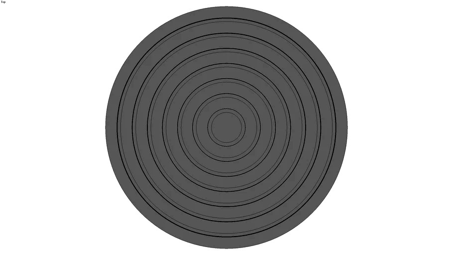 Flat Rainbow Manhole Cover 3d model