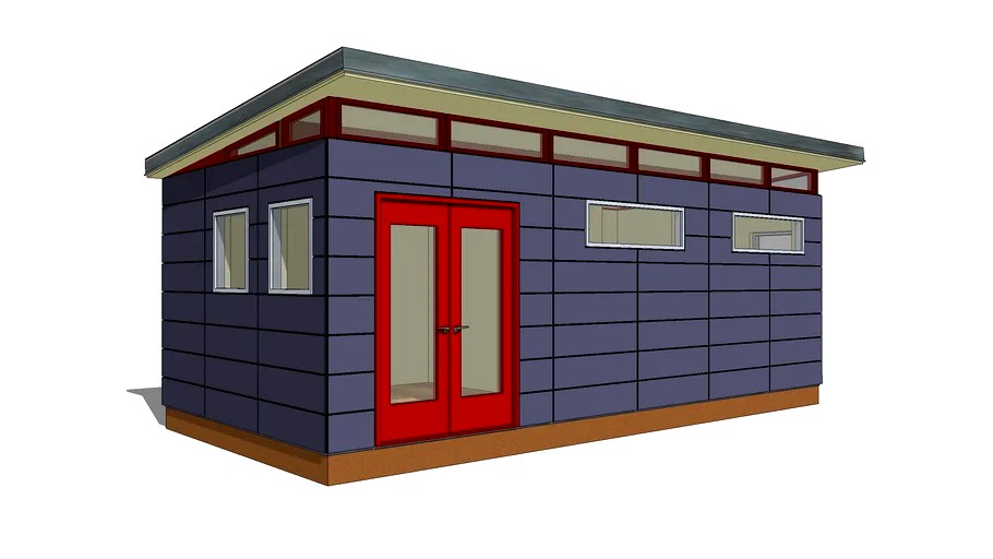Moderne Skur 3d Model