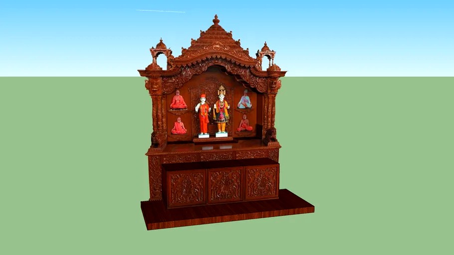 mandir 3d model