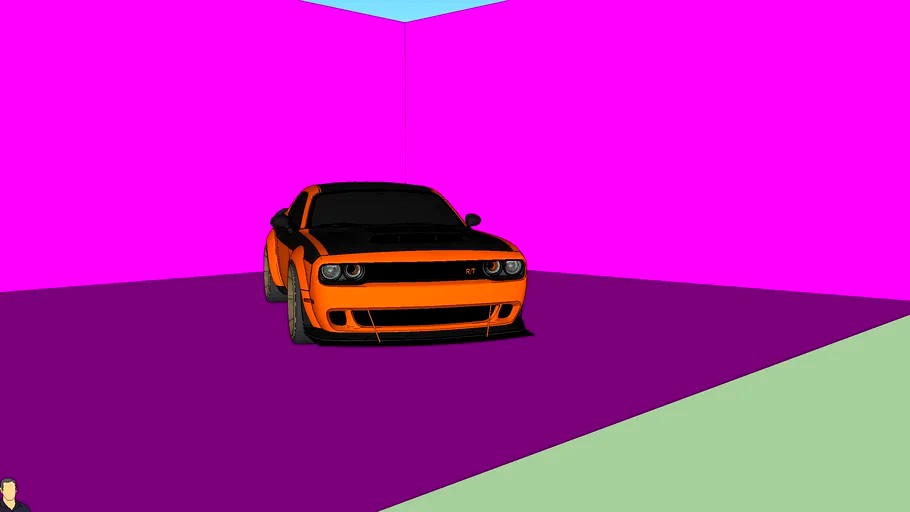 Custom Dodge Challenger R/T 3d model