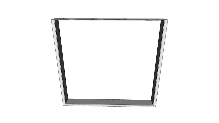 Metal Square Table Leg 3d model