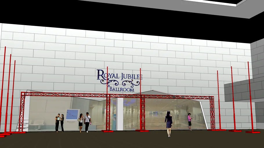 royal jubilee ballroom at impact 3d model