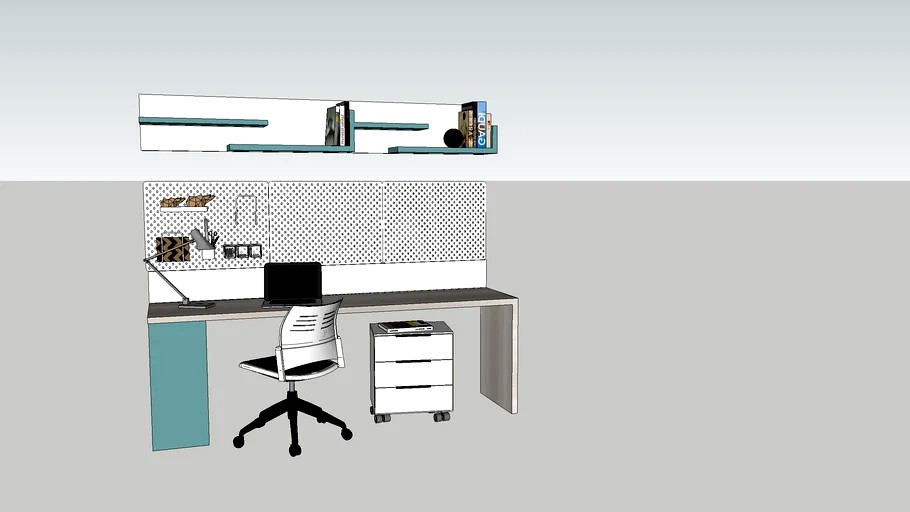 Meja Belajar 3d model