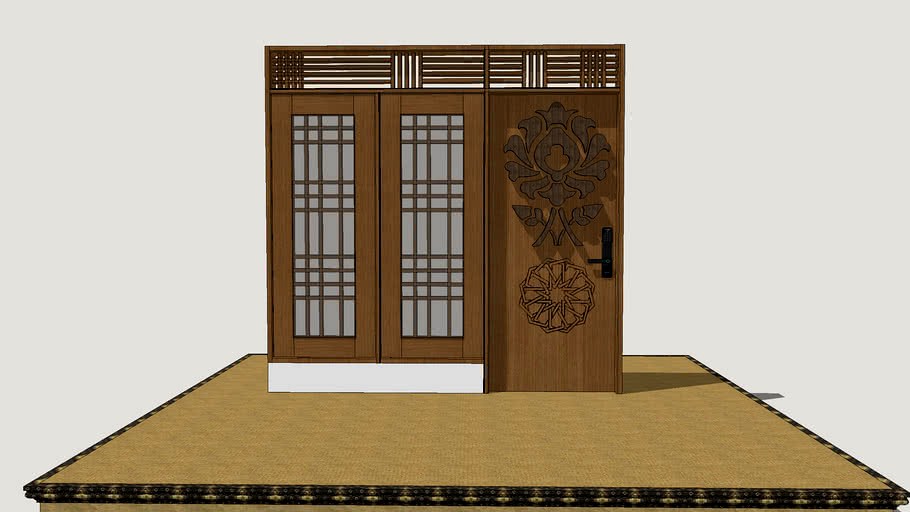 Design Door & Window with Louvers 3d model