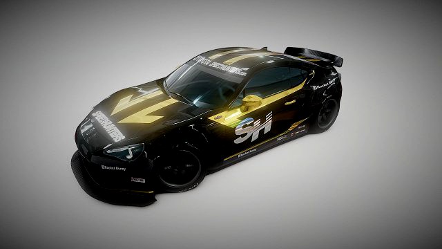 Toyota GT86 Liberty Walk 3d model