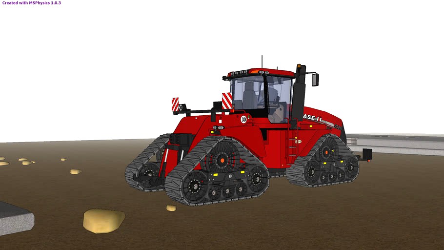 Sketchup-Msfísica-CASE IH Quadtrac 3d model