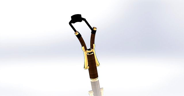 hand catapult 3d model