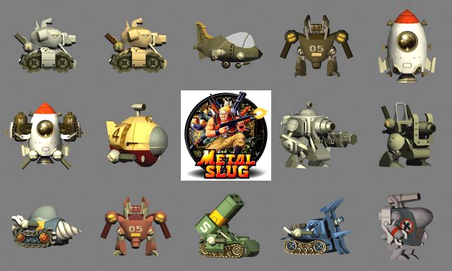metal slug - tanks regular army x14 3d model