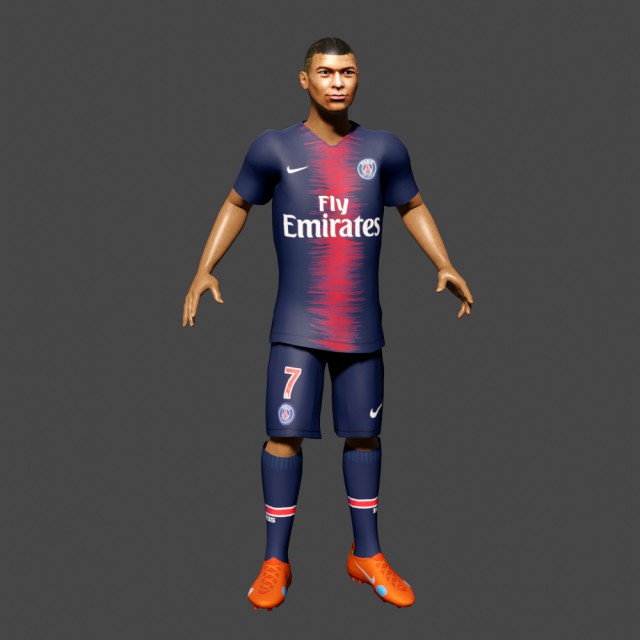 mbappe 3d model