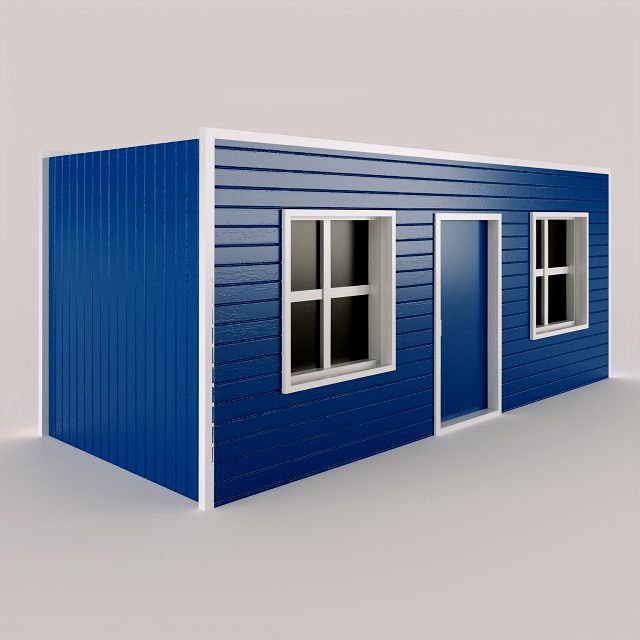 portacabin low-poly 3d model