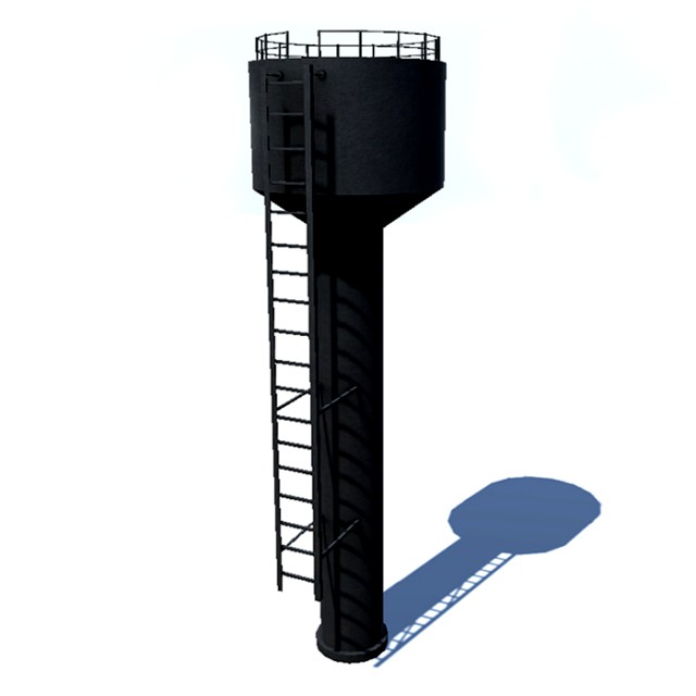 water tower 3d model