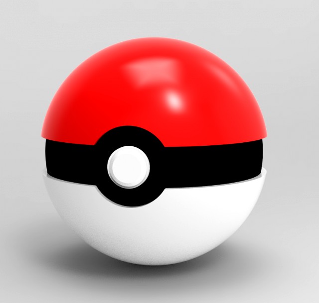 pokemon ball 3d model