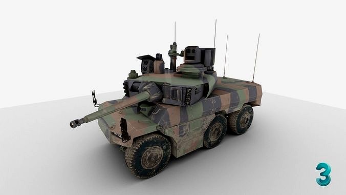 Nexter Jaguar Military Vehicle 3d model