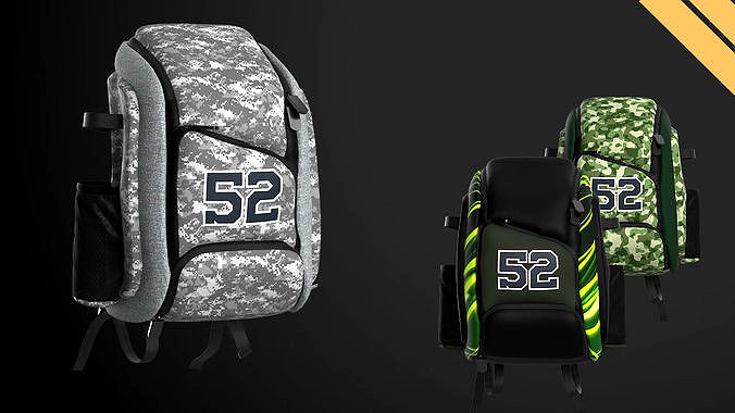 Baseball bat Bag in Marvelous Designer CLO3D model