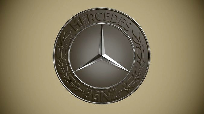 Mercedes Benz Logo - Badge - Emblem 3d model