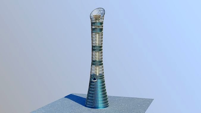 Aspire Tower Doha Qatar 3d model