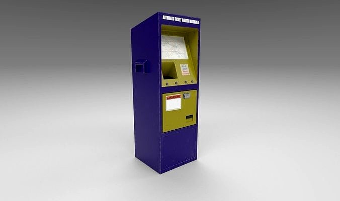 Automatic Ticket Vending Machine 3D Model