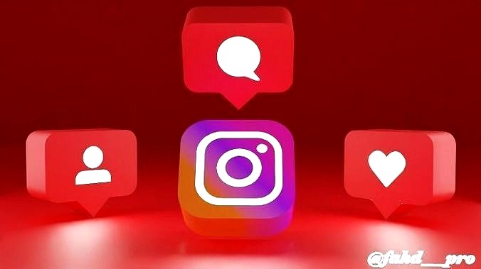 Instagram icons 3D models