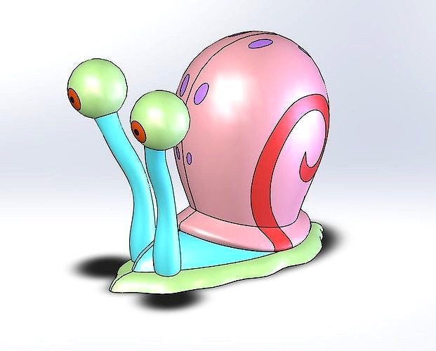 spongebob gary 3d model