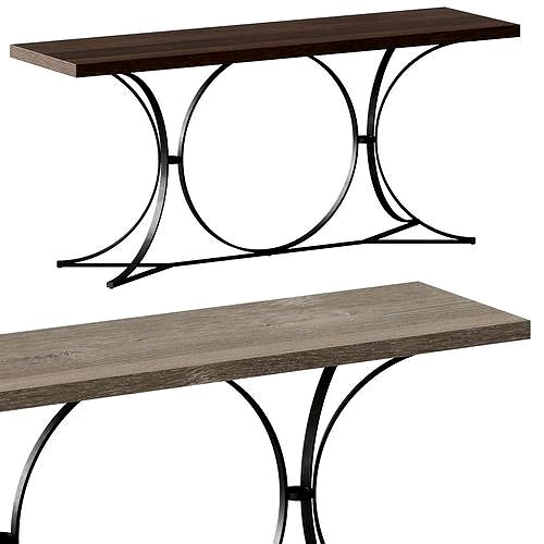 BERNHARDT Canyon Ridge Metal Console Table 3d model