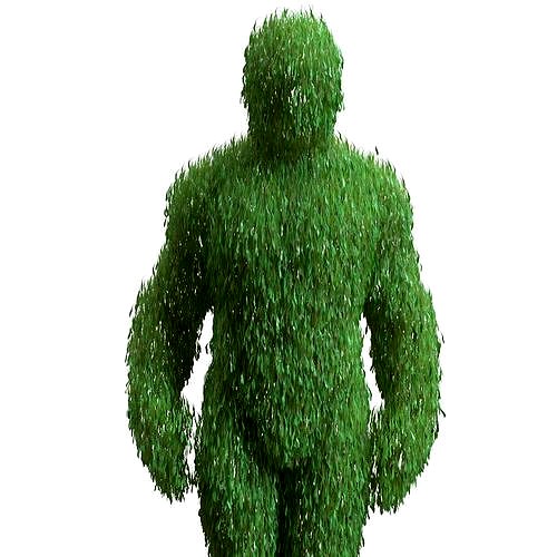 Human Topiary Garden Sculptures 3d model